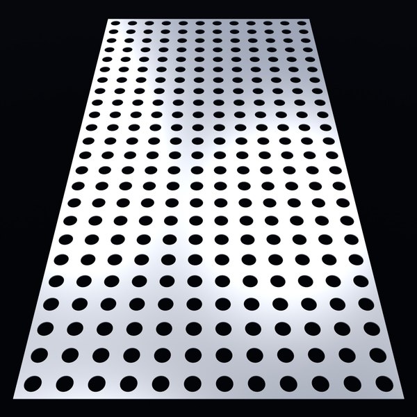 modelo 3d Panel perforado con apertura del 24 por ciento 25O67 ...