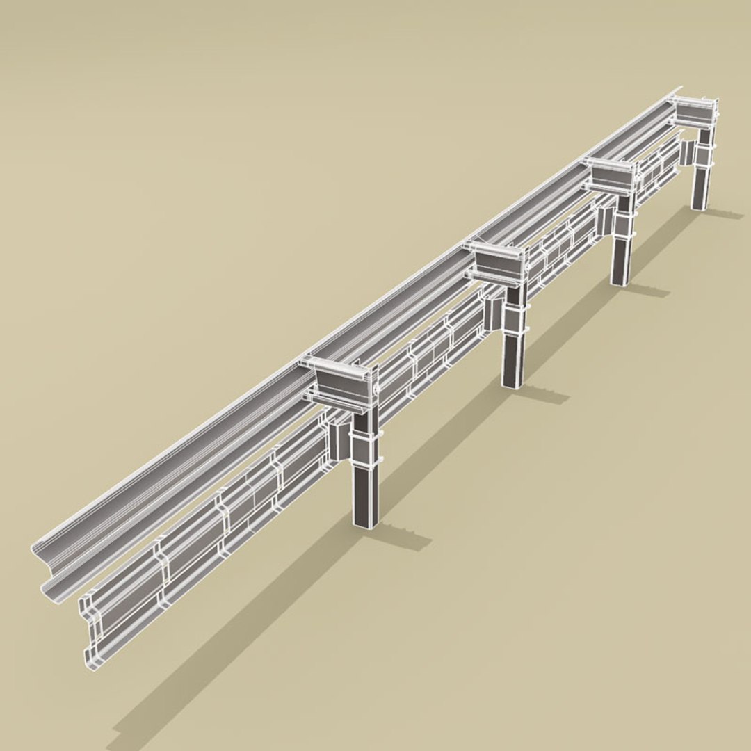 Guard Rail 3D Model - TurboSquid 1296158