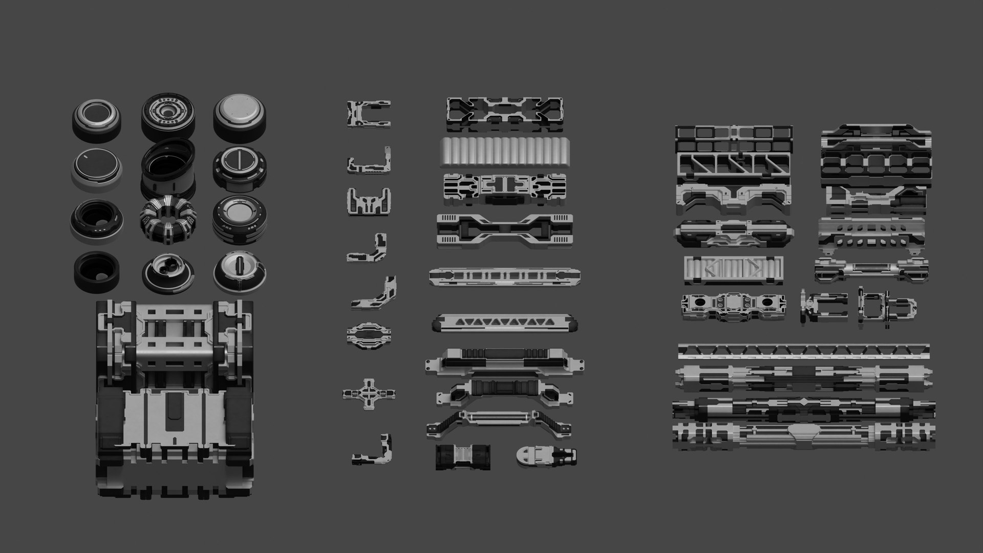 Sci-Fi Greebles Collection 2 3D - TurboSquid 1952801
