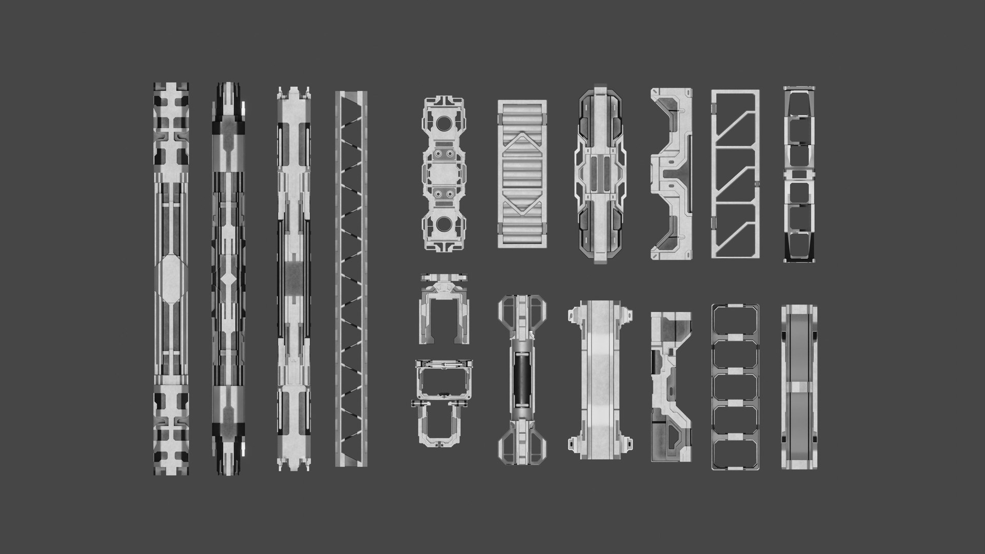 Sci-Fi Greebles Collection 2 3D - TurboSquid 1952801