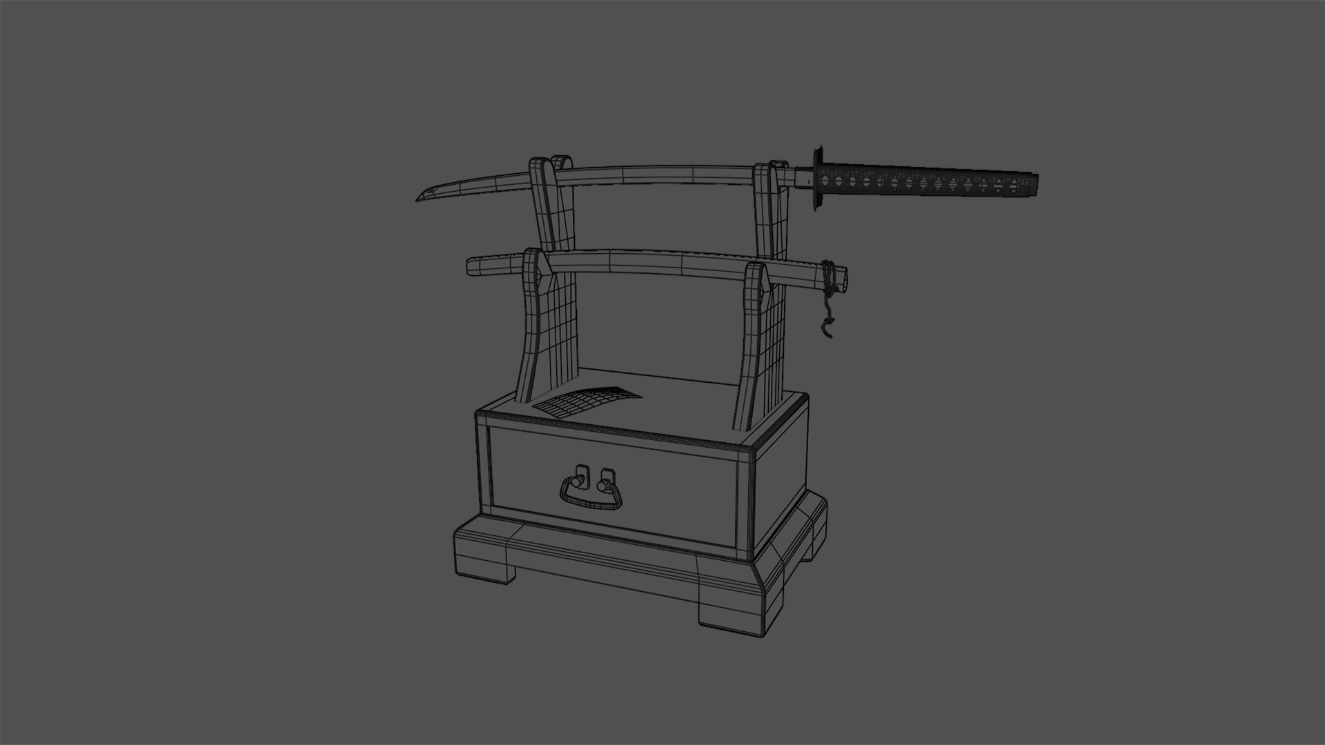 3D Samurai Sword With Stand - TurboSquid 1746914