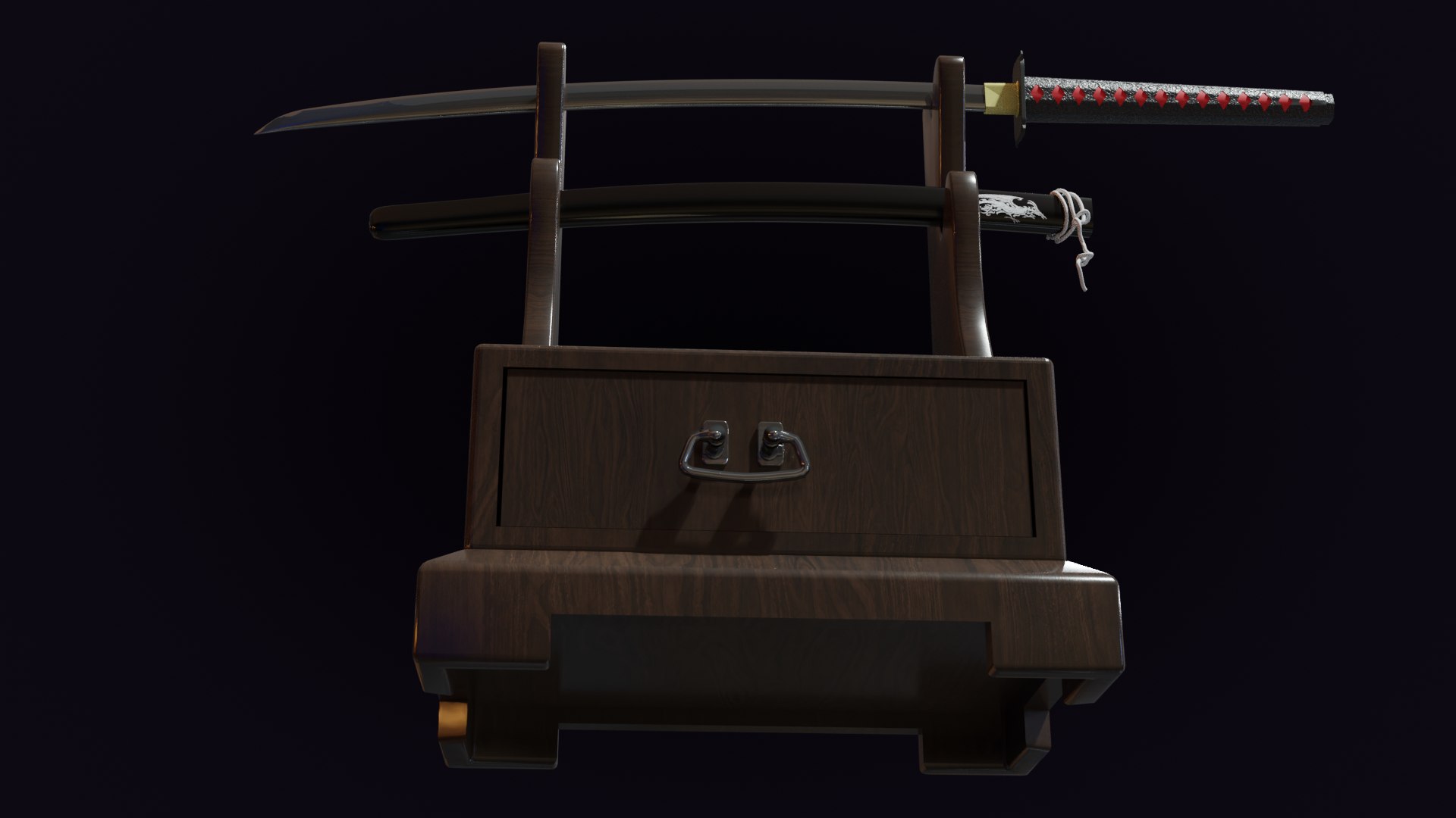 3D Samurai Sword With Stand - TurboSquid 1746914