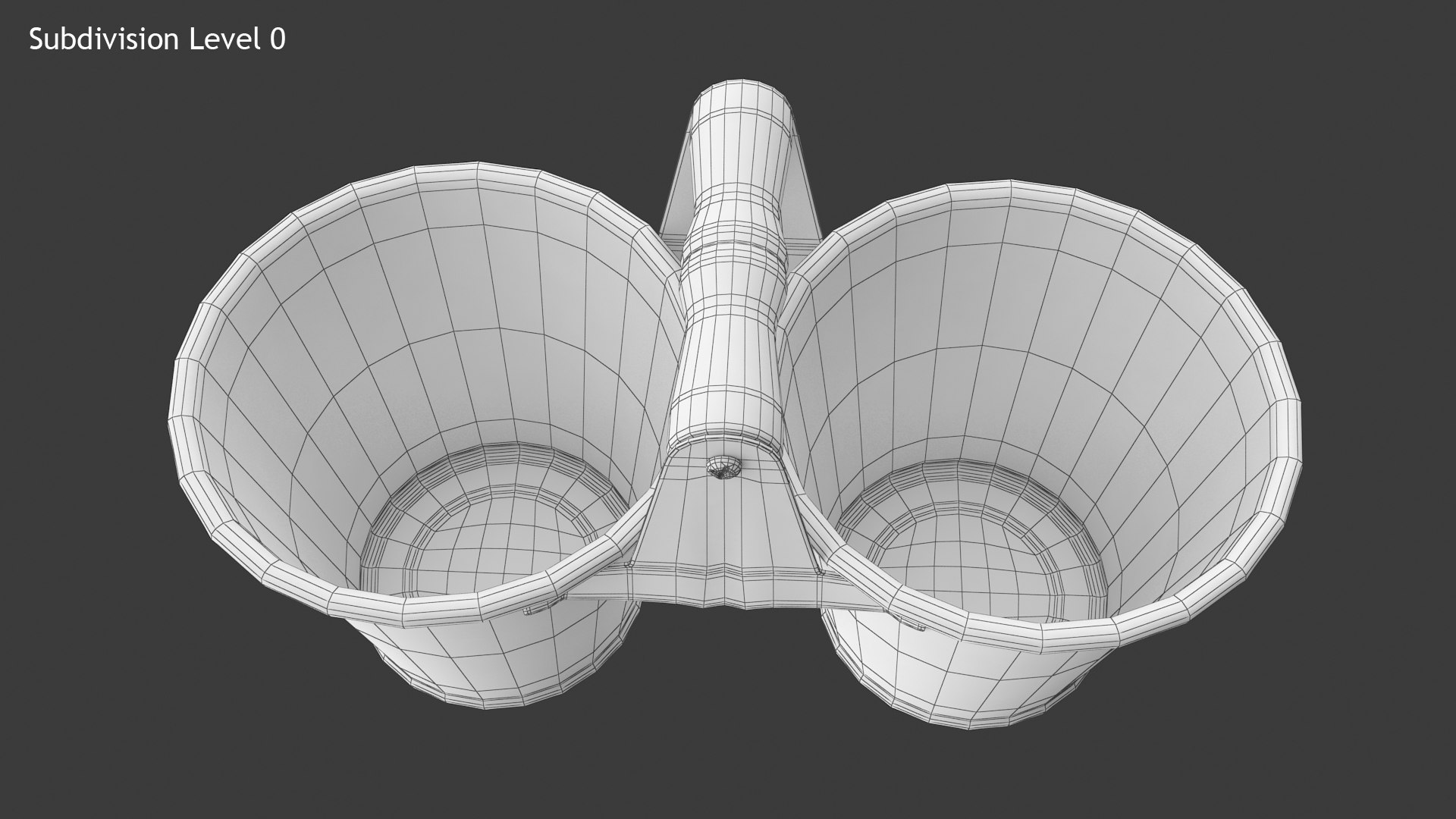 3D Twin Pot Model - TurboSquid 1629491