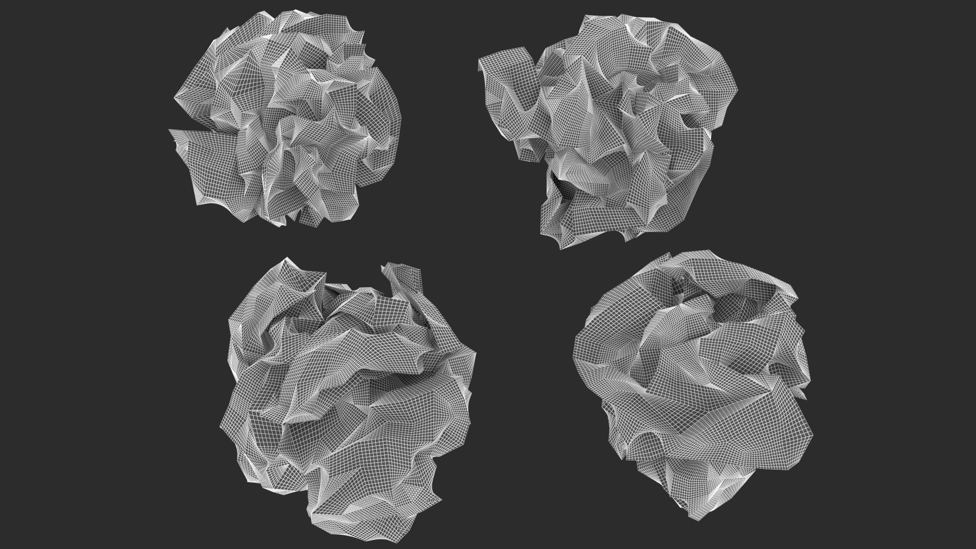 3D Model Crumpled Papers - TurboSquid 1926755