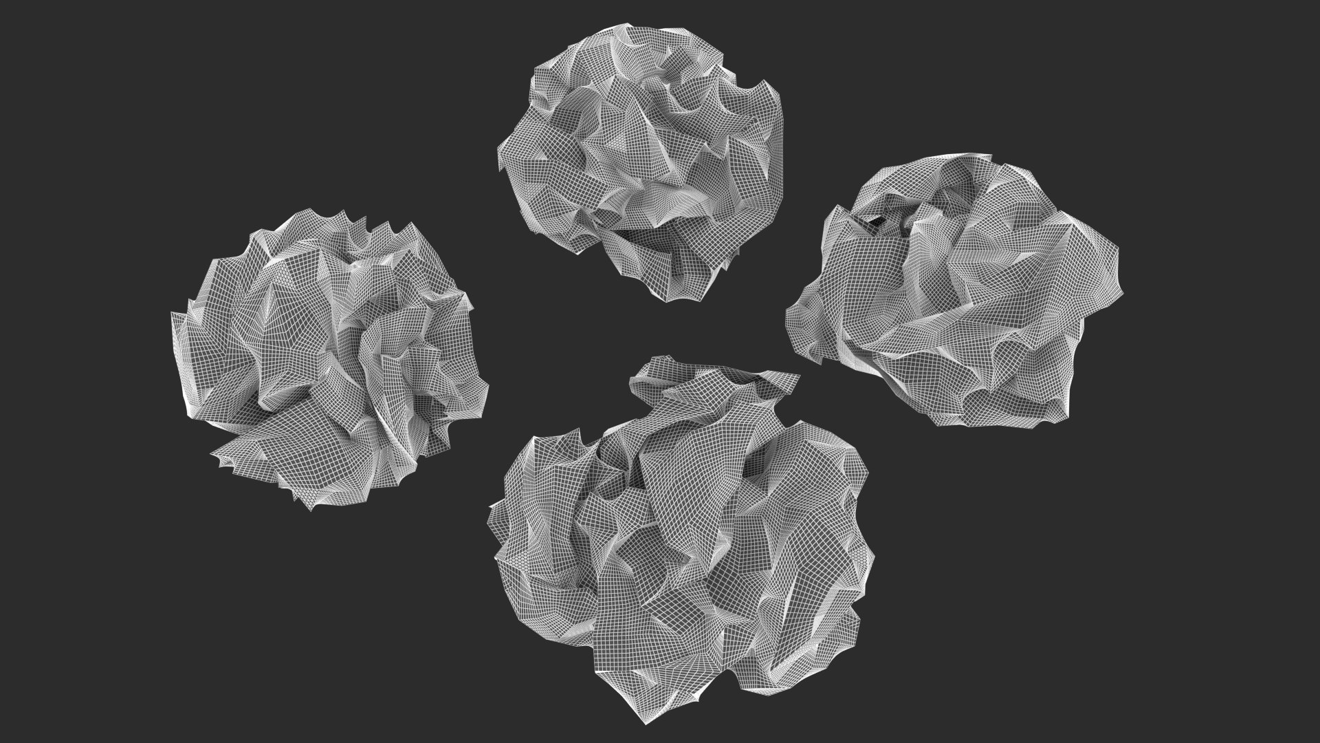 3D Model Crumpled Papers - TurboSquid 1926755