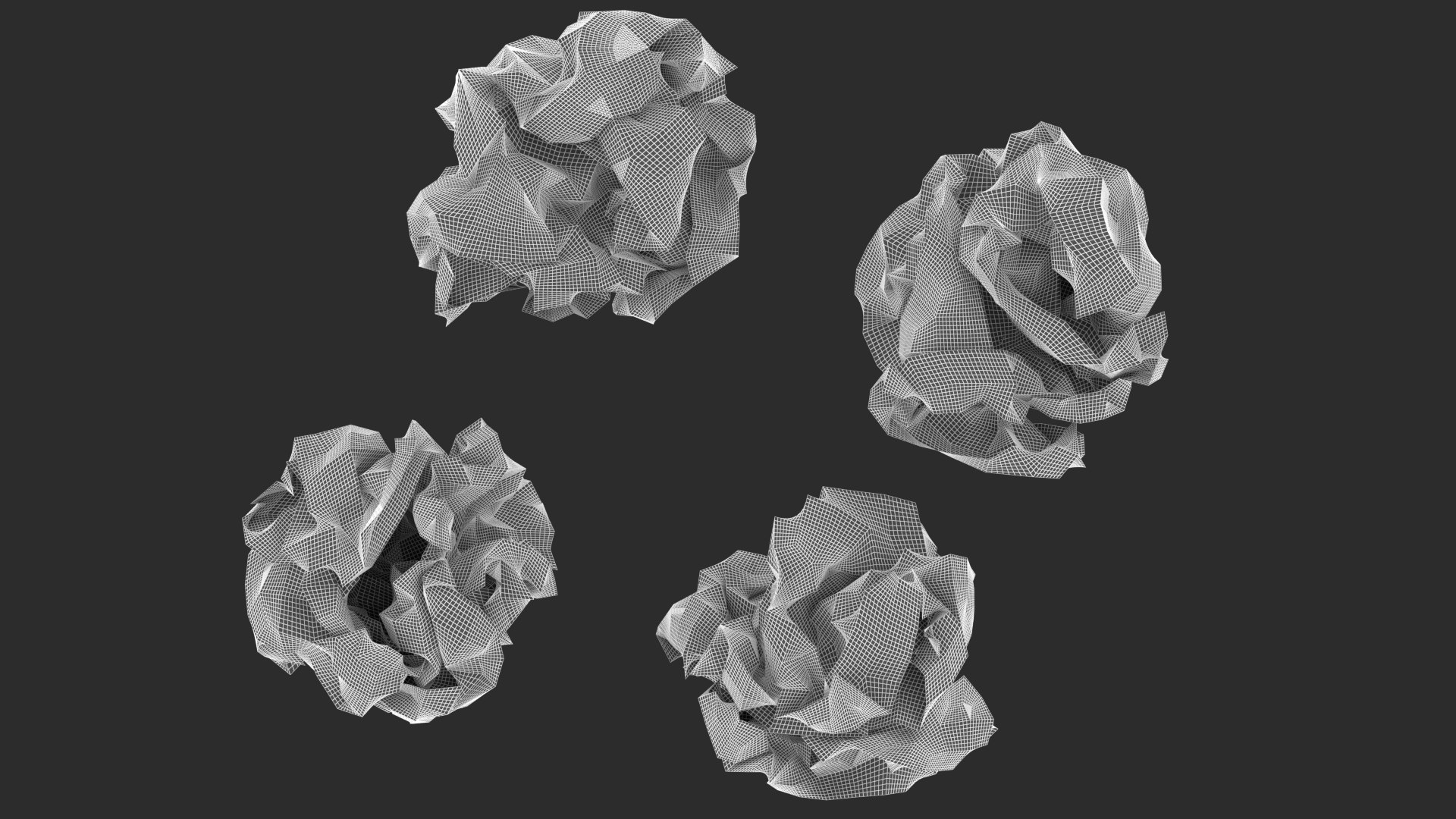 3D Model Crumpled Papers - TurboSquid 1926755