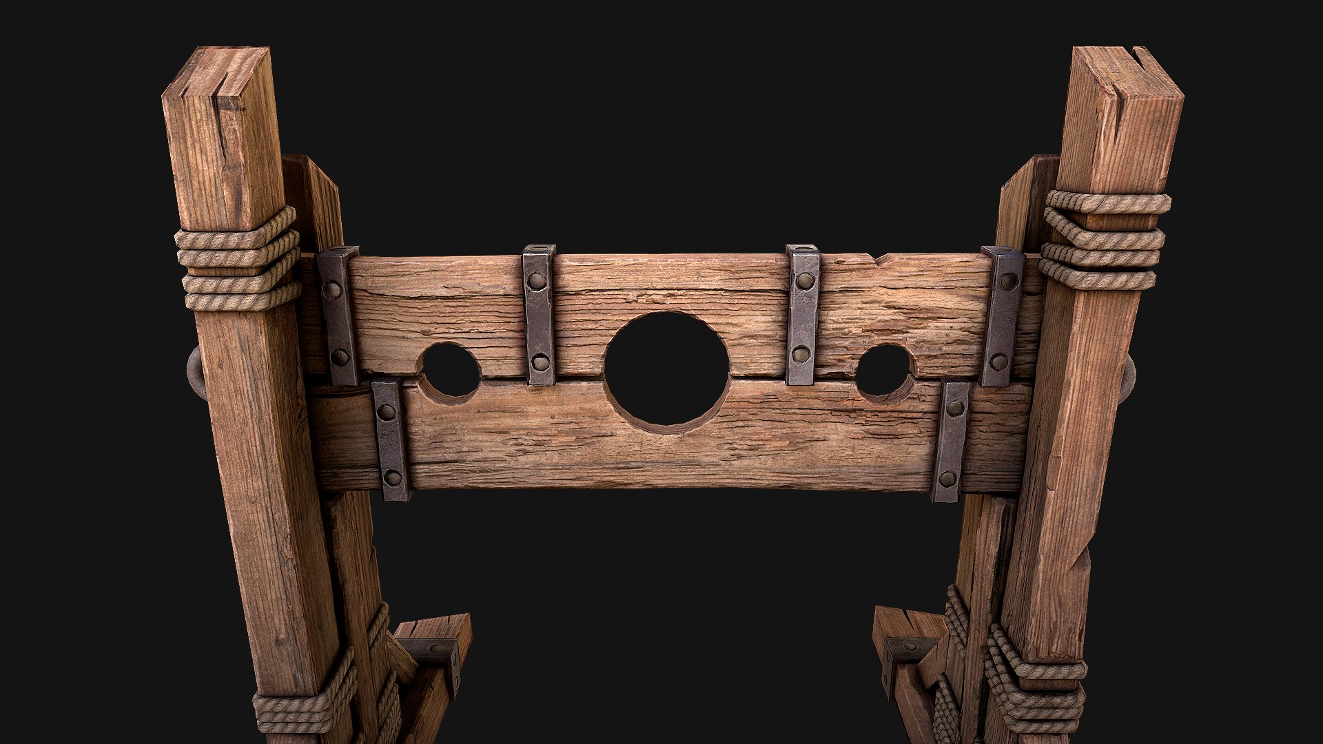 Medieval Pillory Torture 3D Model - TurboSquid 1991219
