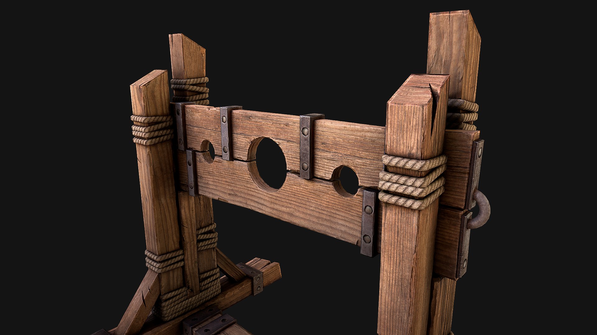 Medieval Pillory Torture 3D Model - TurboSquid 1991219
