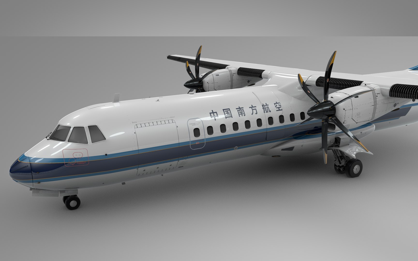 3D model ATR 72 CHINA SOUTHERN L1655 - TurboSquid 1883973