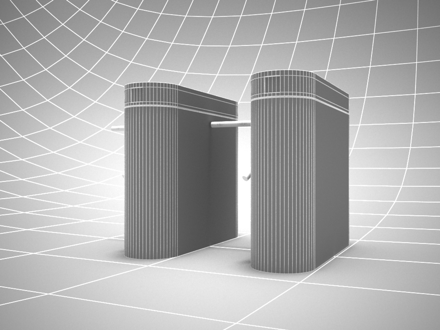 Stile Turnstile 3d Model