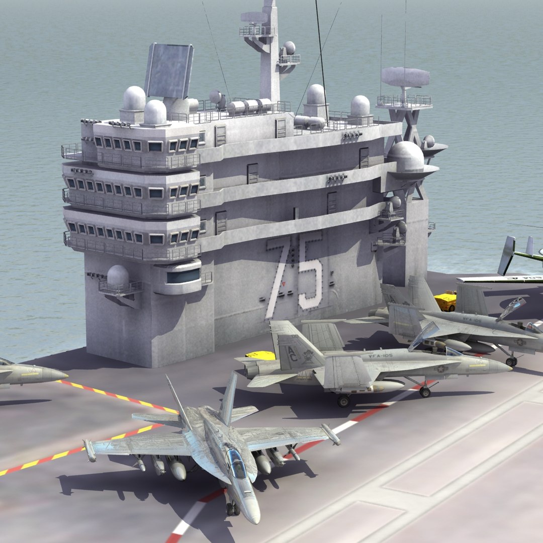 3ds Max Uss Air Wing