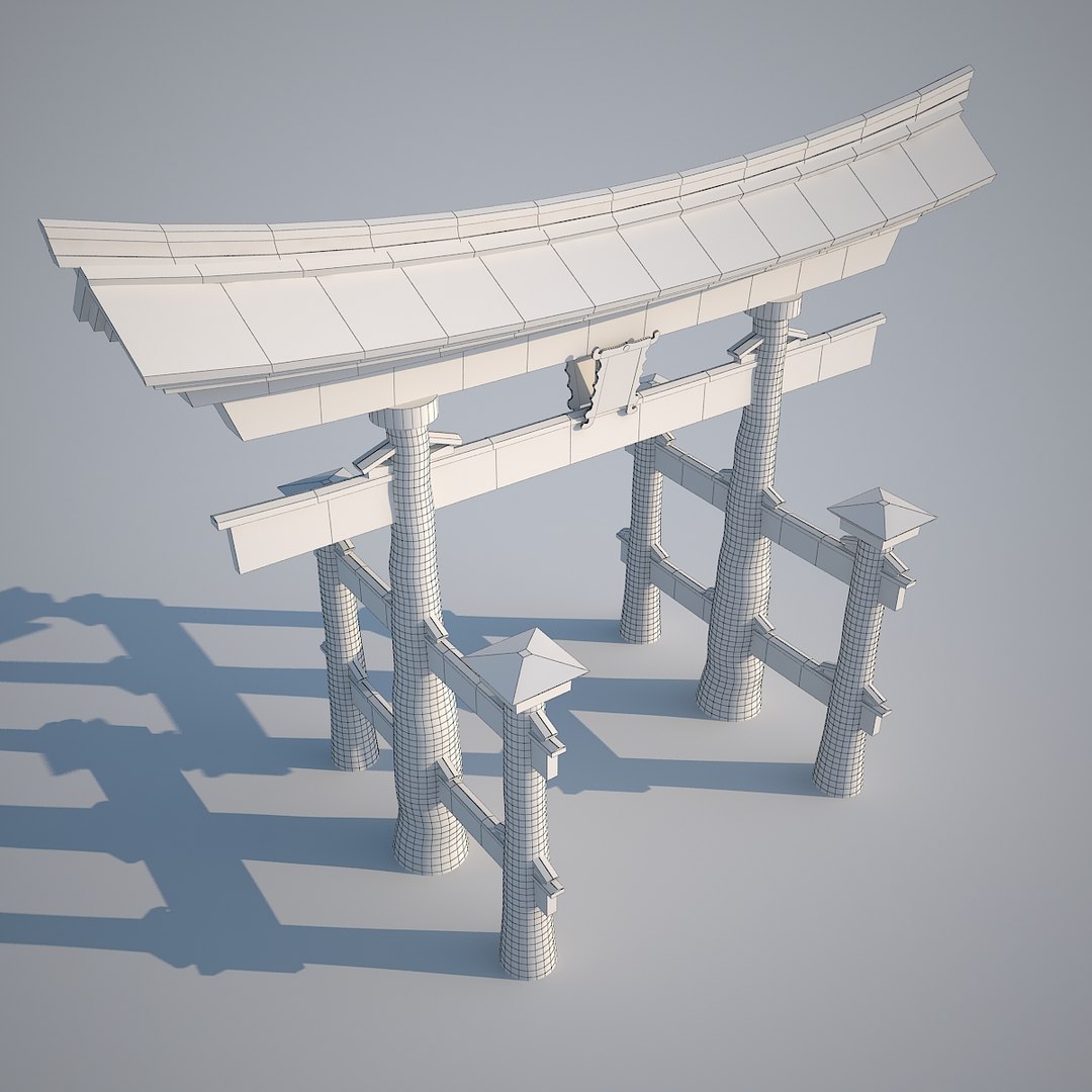 torii gateway gate 3d model