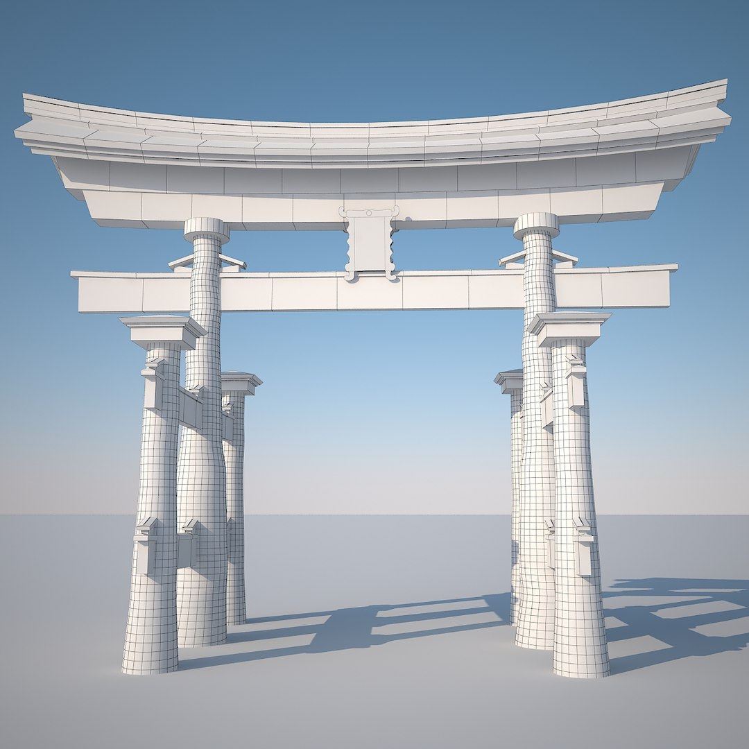 torii gateway gate 3d model