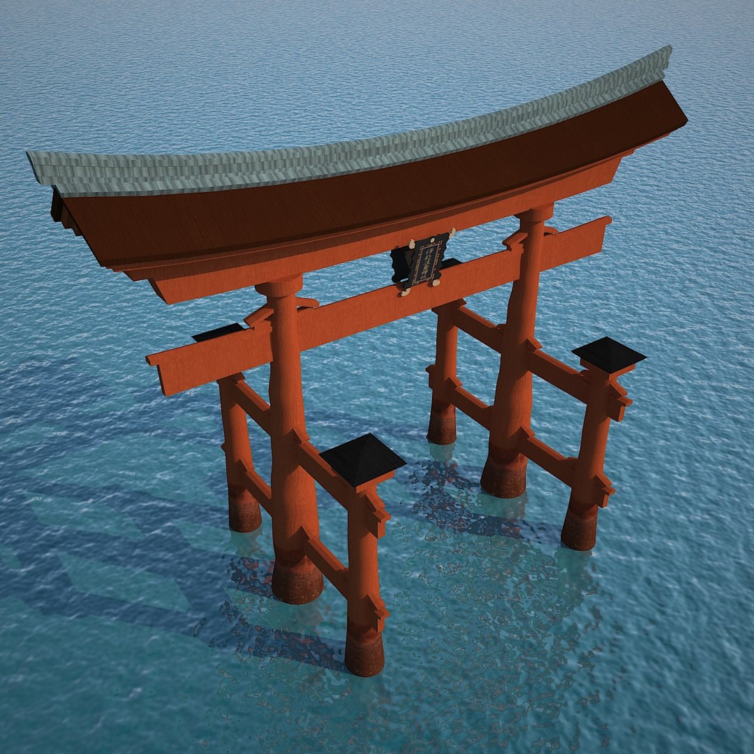 torii gateway gate 3d model