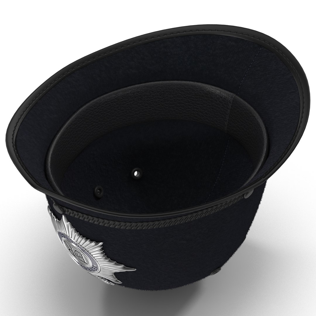 Uk Police Hats 3ds