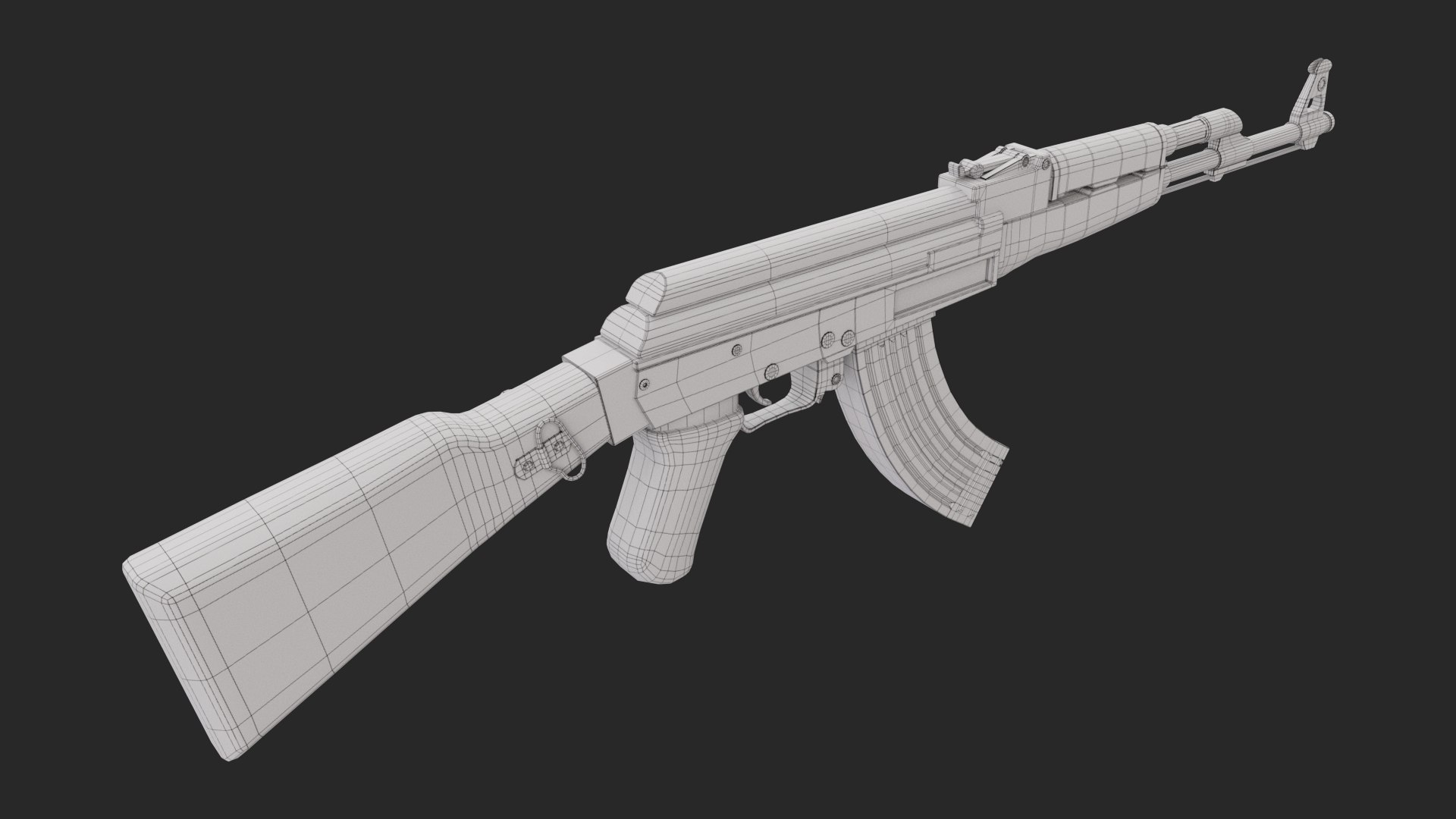 3D Model Assault Rifle AK 47 - TurboSquid 2115444