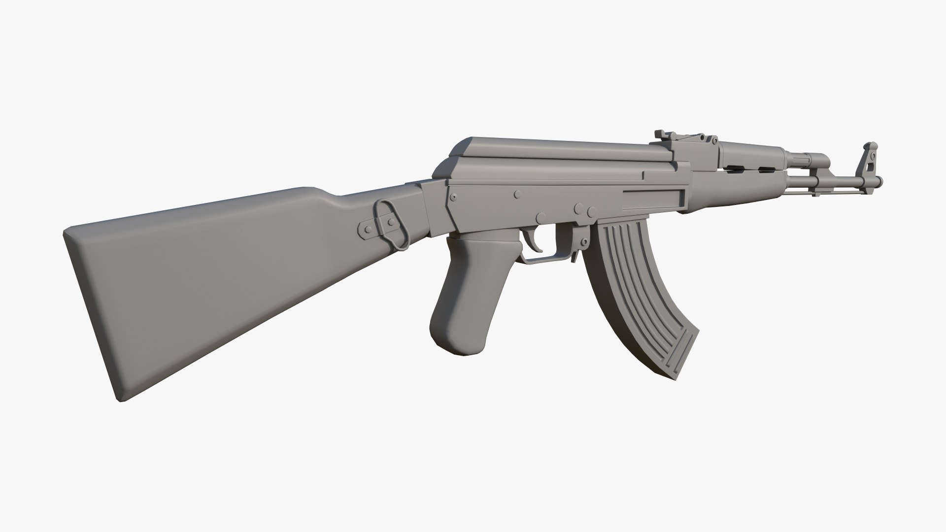 3D Model Assault Rifle AK 47 - TurboSquid 2115444