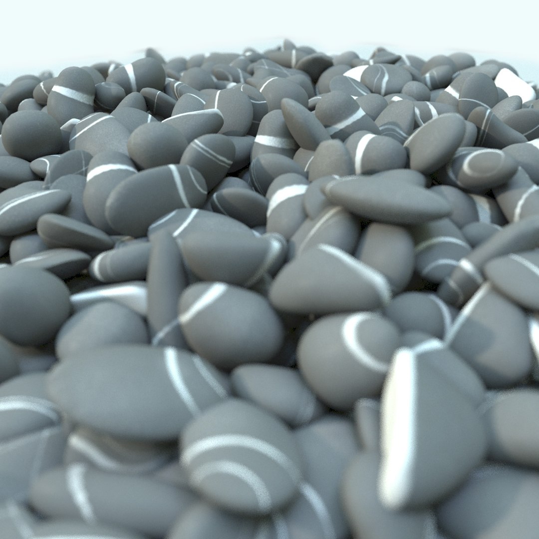 Stone Pebbles 3d Model