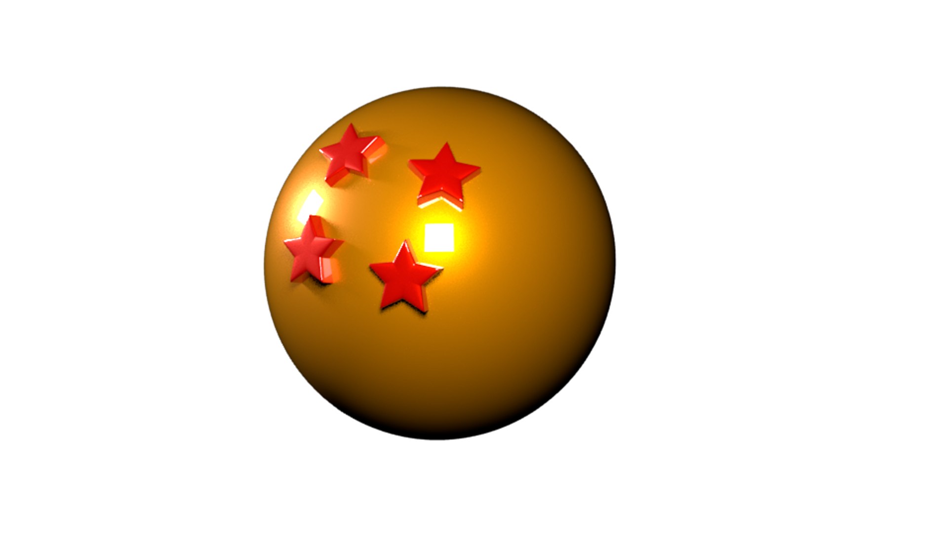 4 Star Dragonball 3D Model - TurboSquid 1573196