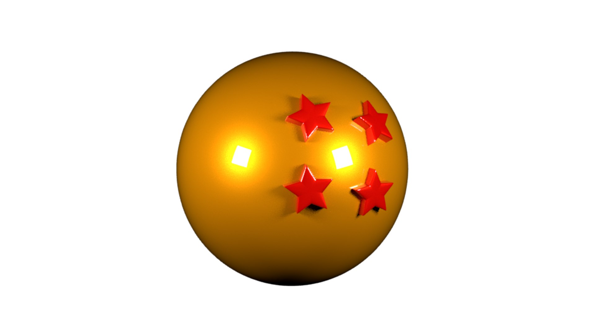 4 Star Dragonball 3D Model - TurboSquid 1573196