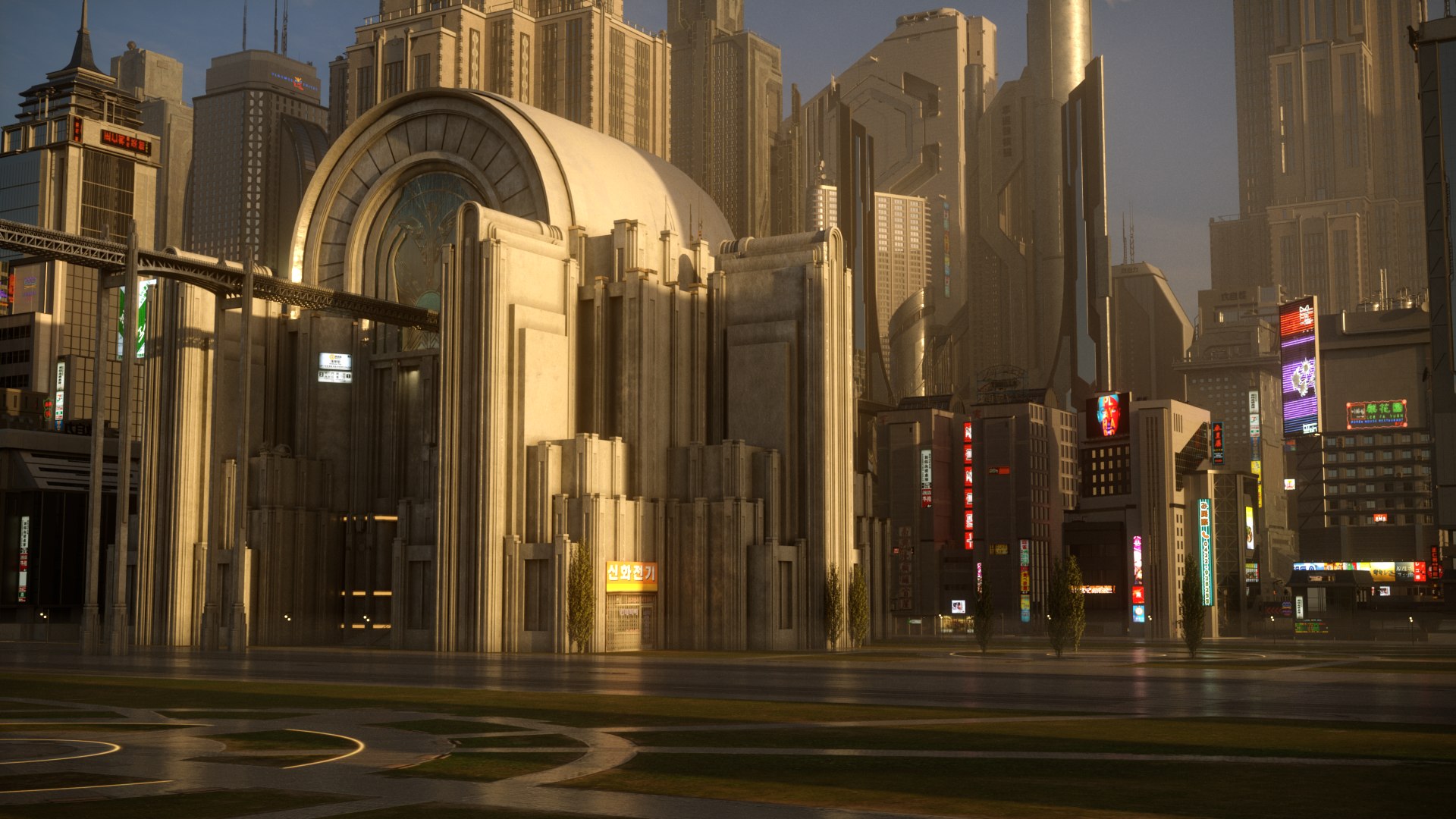 Cyberpunk Station 3D Model - TurboSquid 2105773