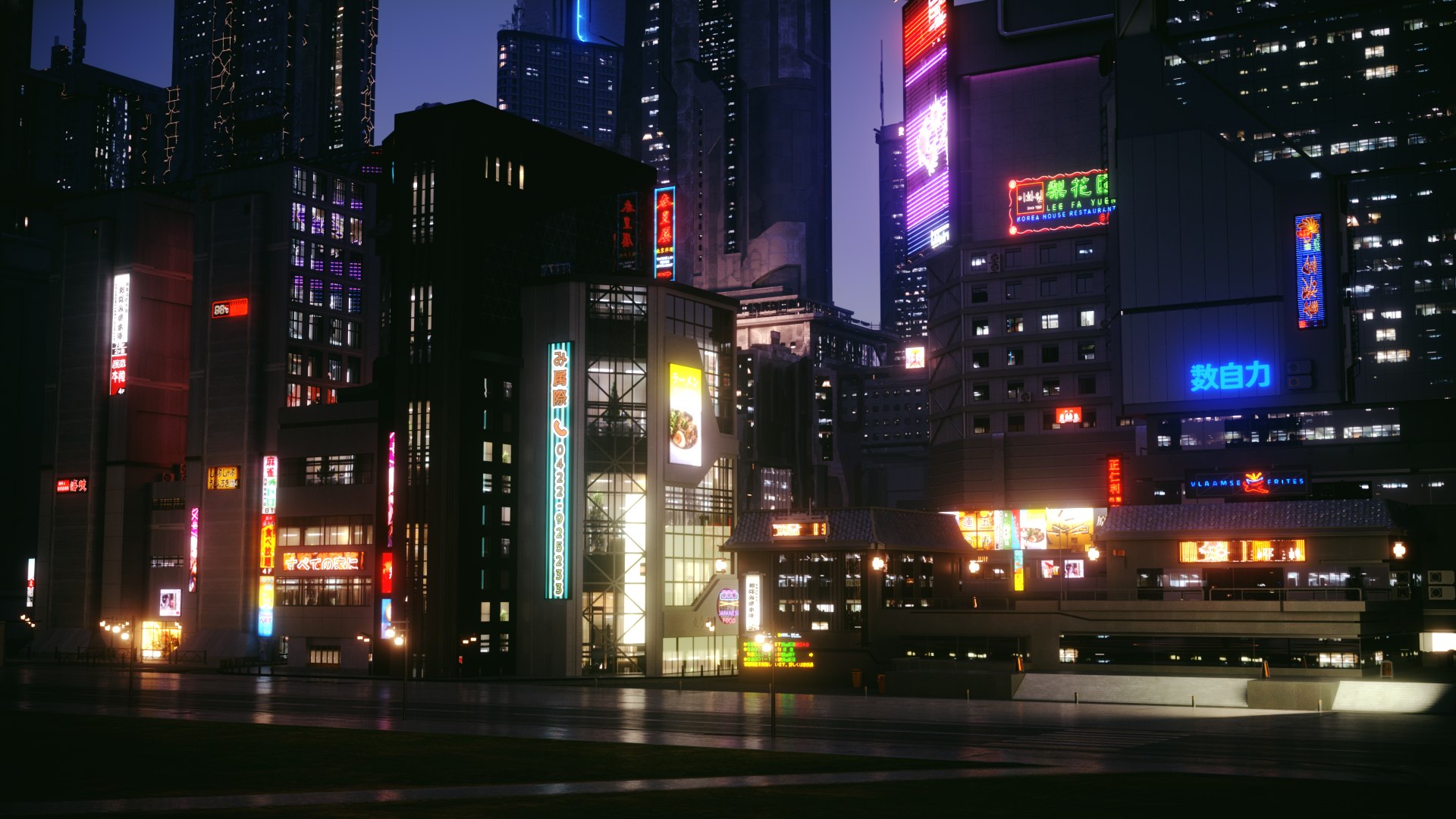 Cyberpunk Station 3D Model - TurboSquid 2105773