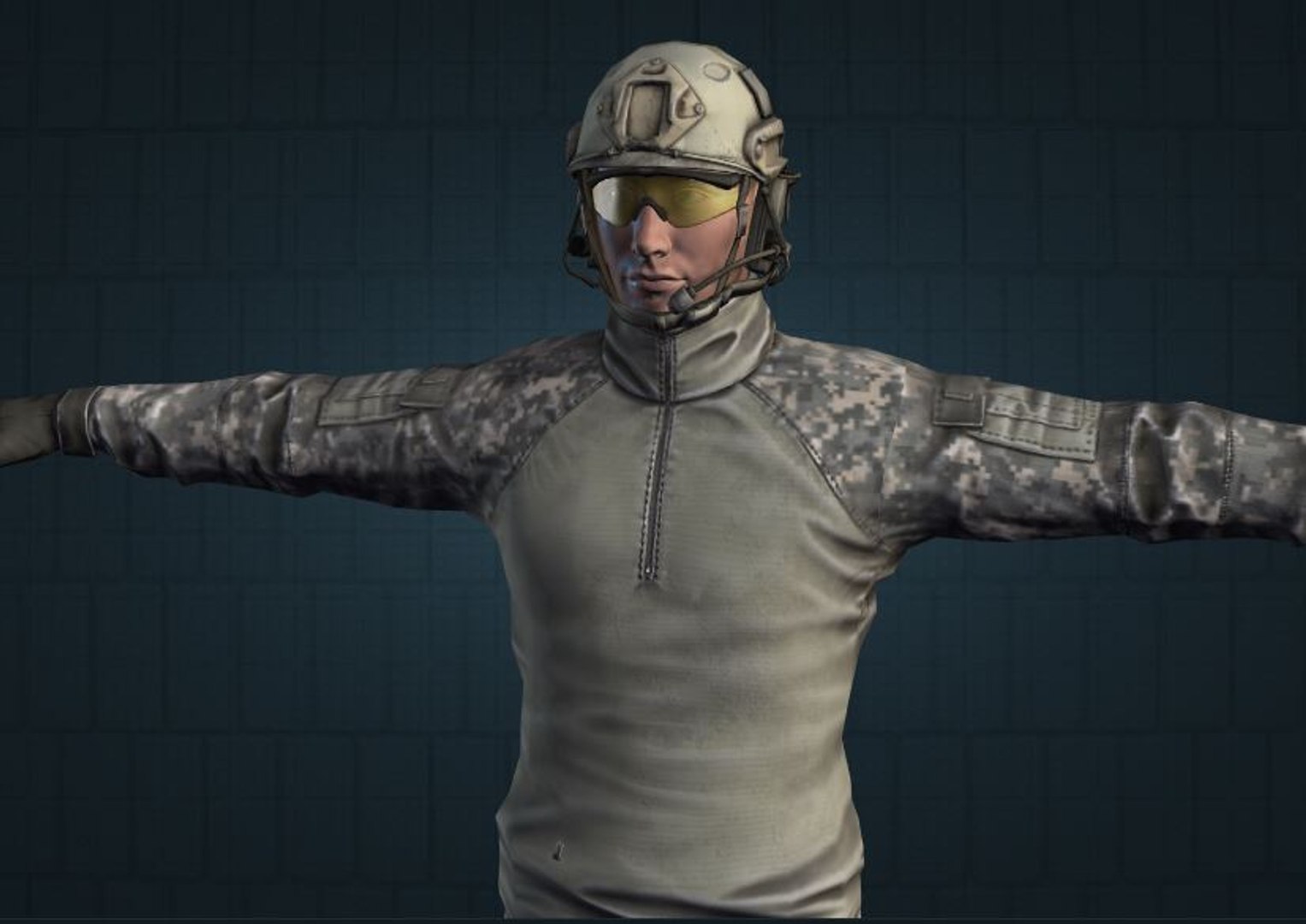 3d model soldier tactical