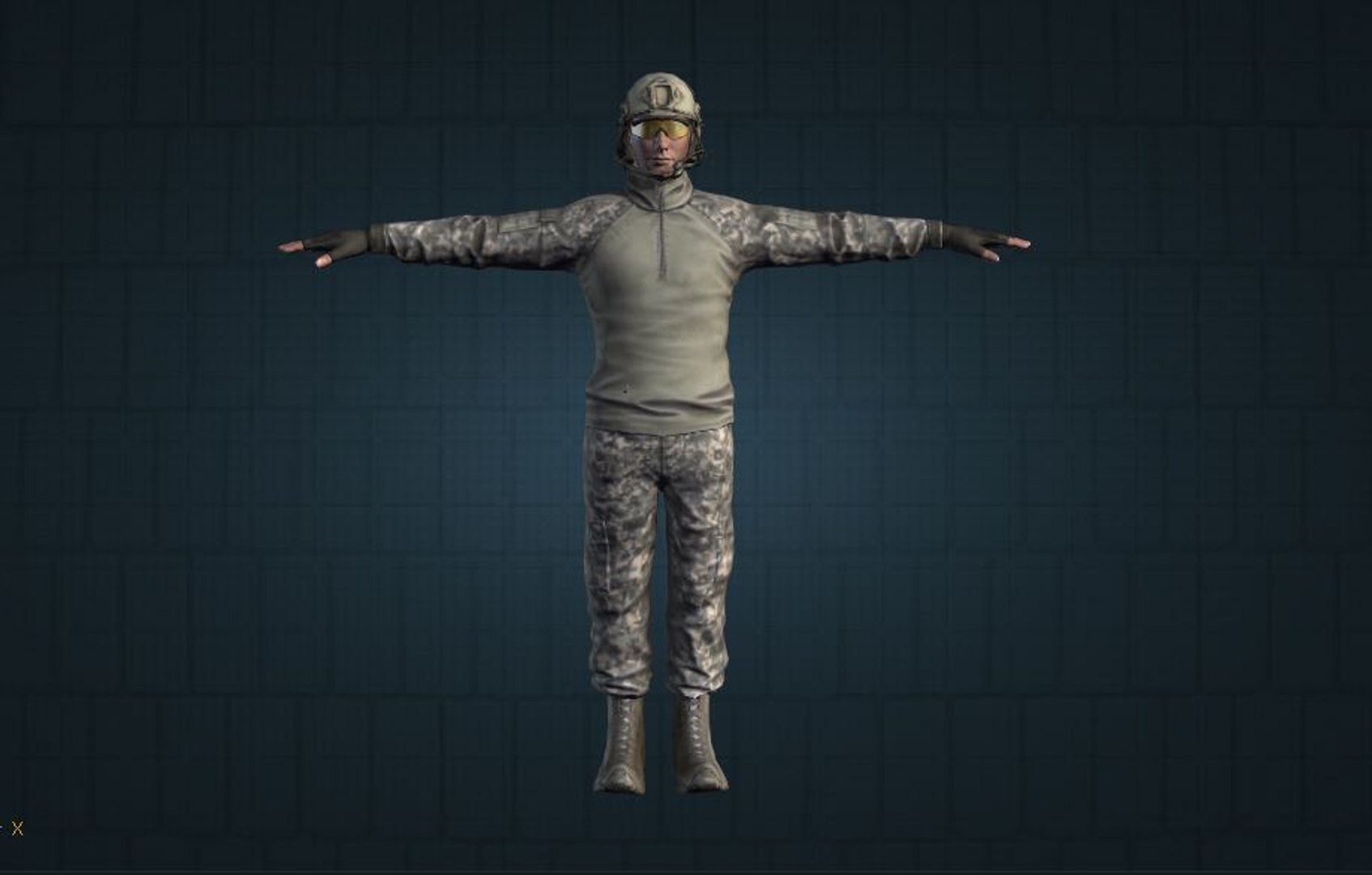 3d model soldier tactical