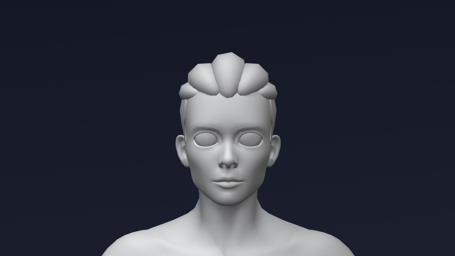 Stylized Strong Female Body Base Mesh 3D Model Rigged With IK FK Switch ...