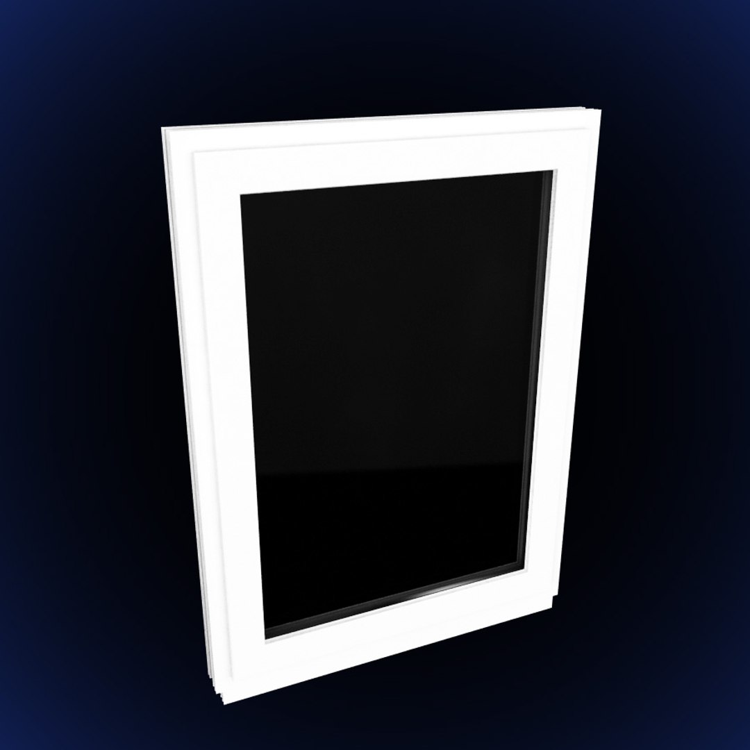 pvc window 3d model
