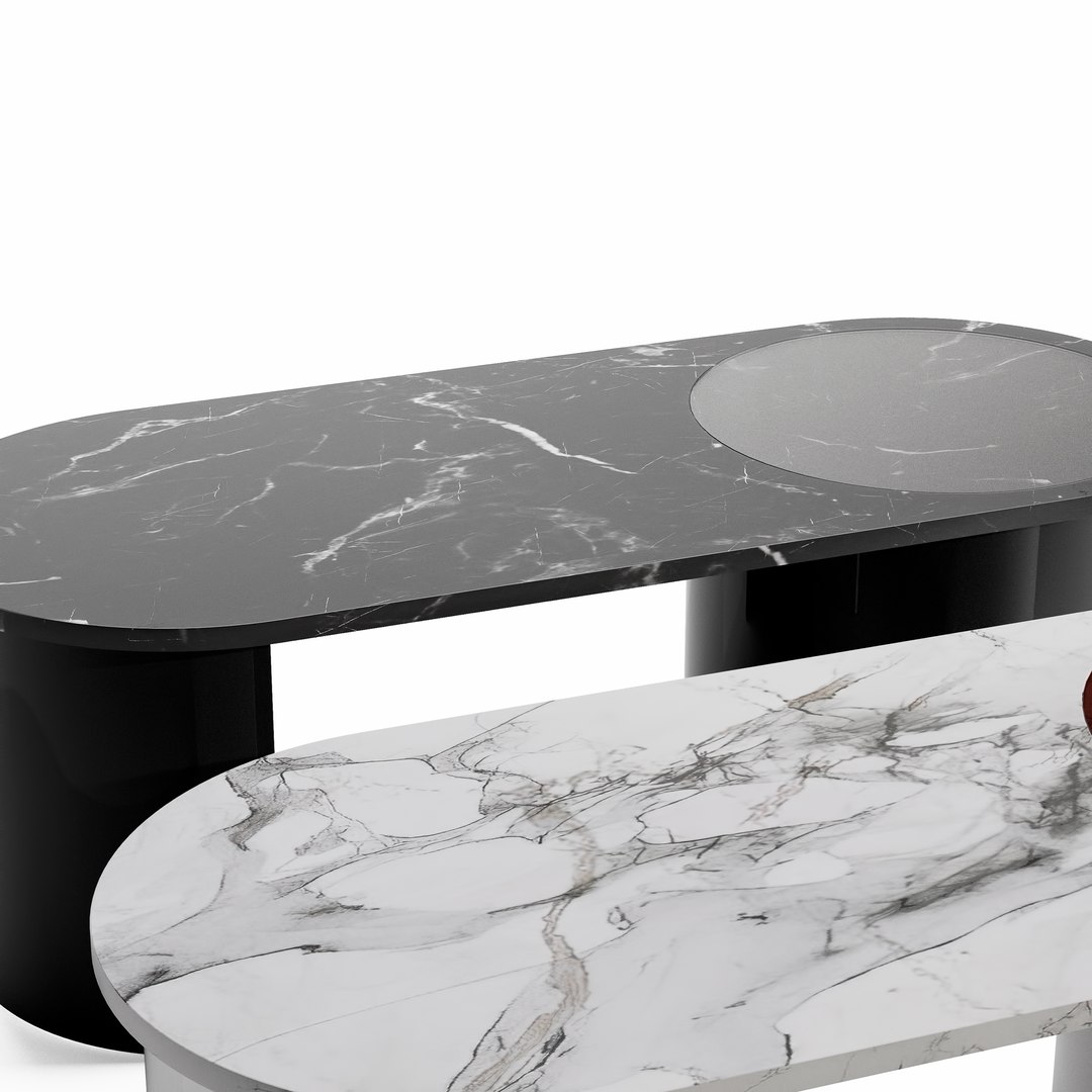 3D BOWER Marble Contour TABLE Model - TurboSquid 2001149