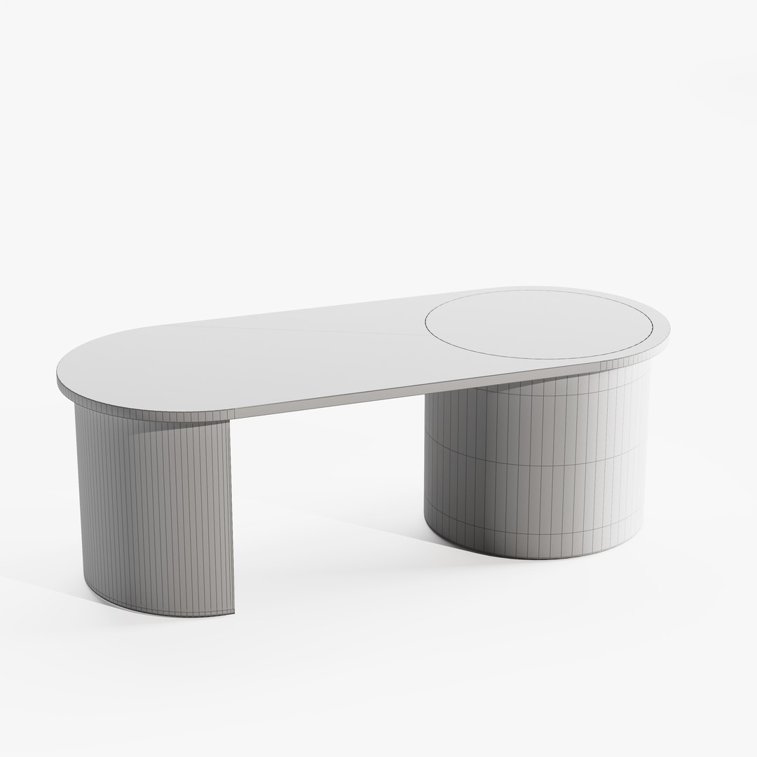 3D BOWER Marble Contour TABLE Model - TurboSquid 2001149