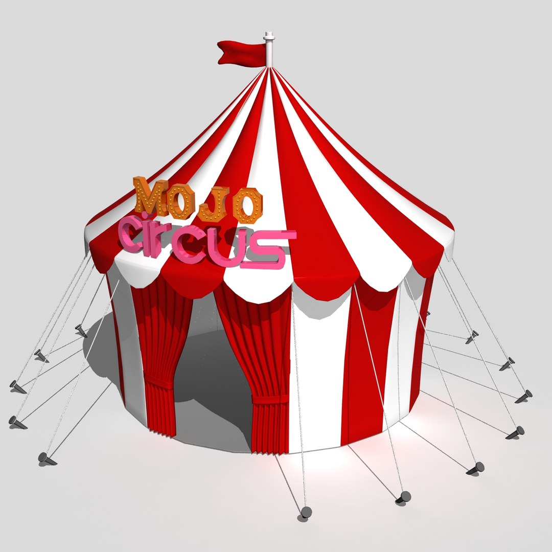 3D Circus Tent Model - TurboSquid 1280506