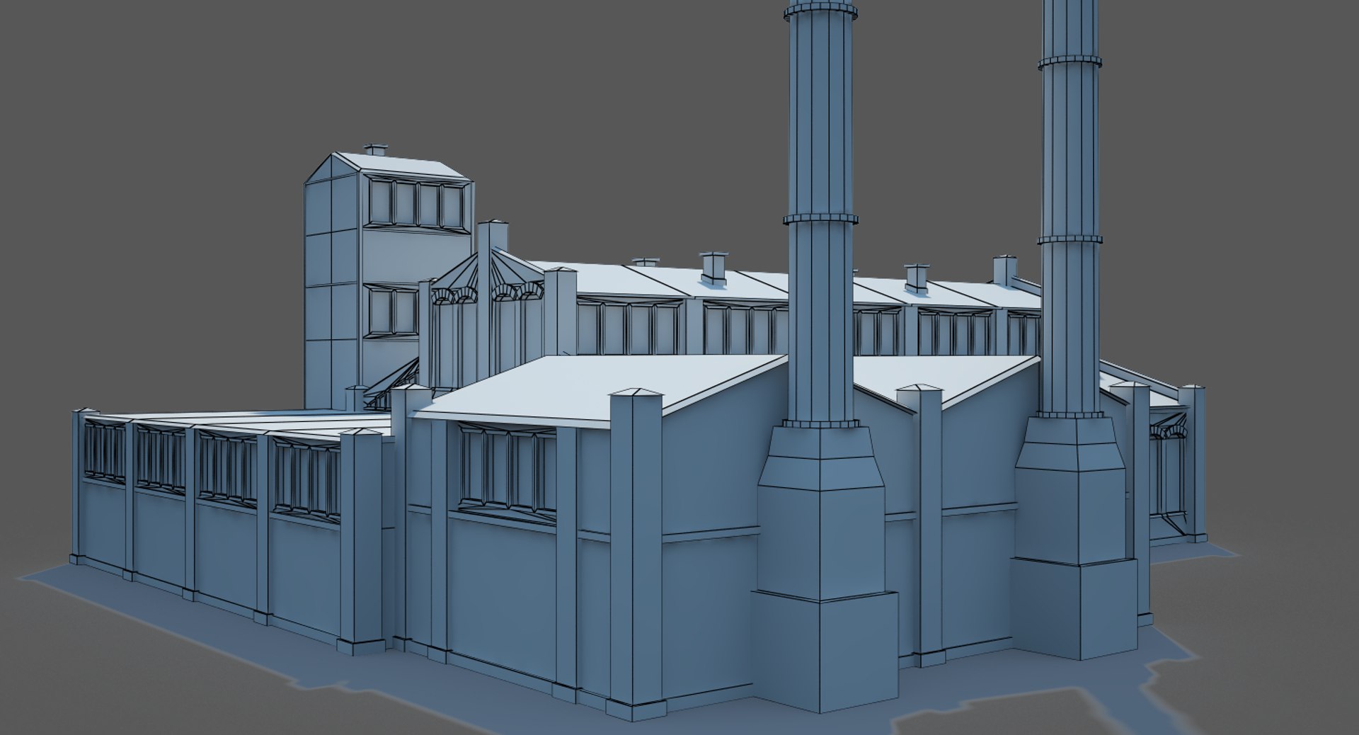 Old factory 3D model - TurboSquid 1149723