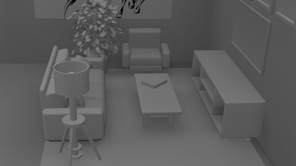 Cozy living room 3D model - TurboSquid 1983073