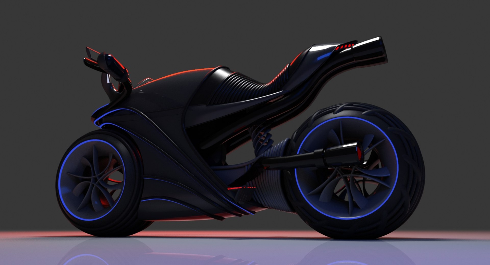 3D Futuristic Electric Motorcycle Model - TurboSquid 1254457