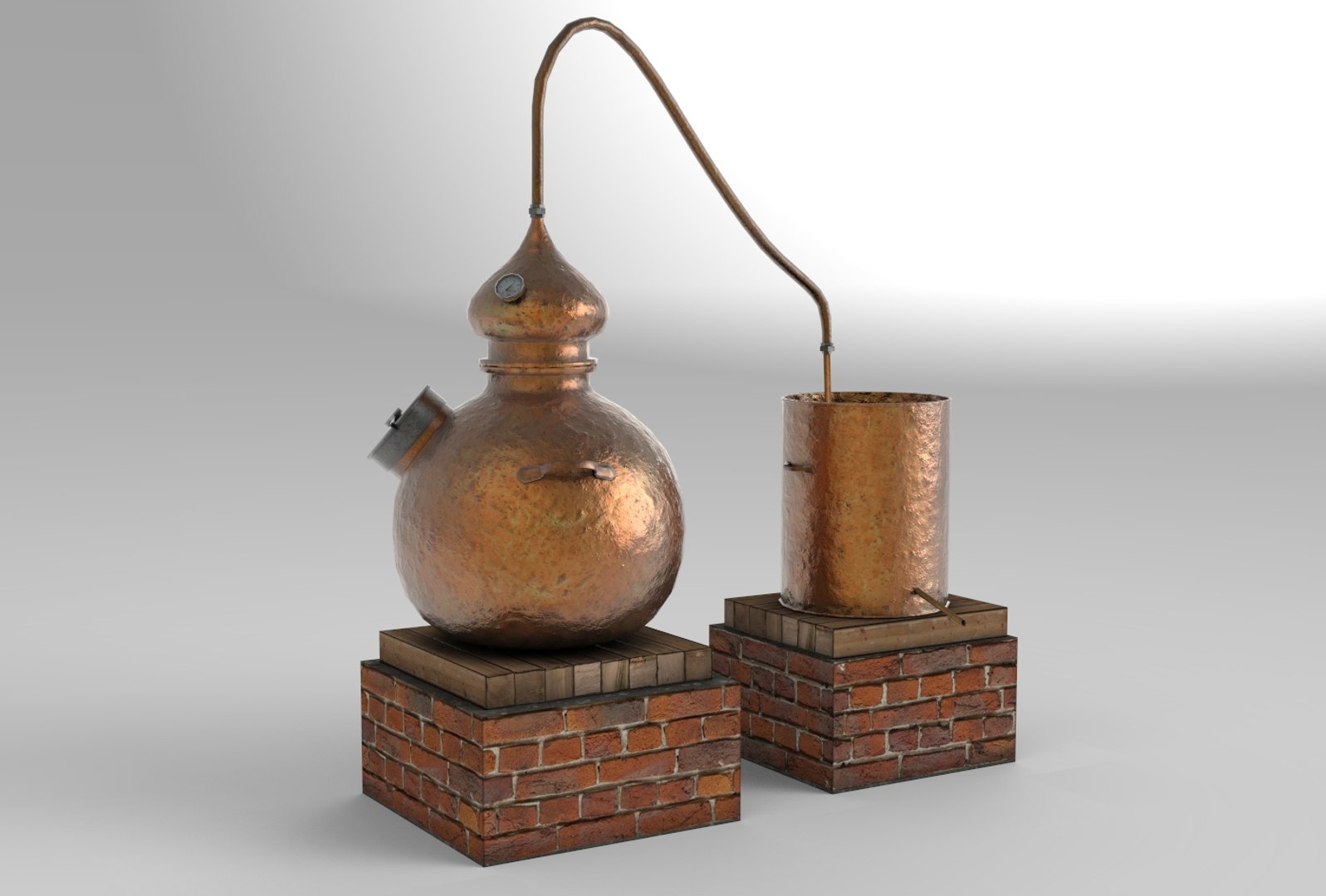 Antique Brewing 3d Obj