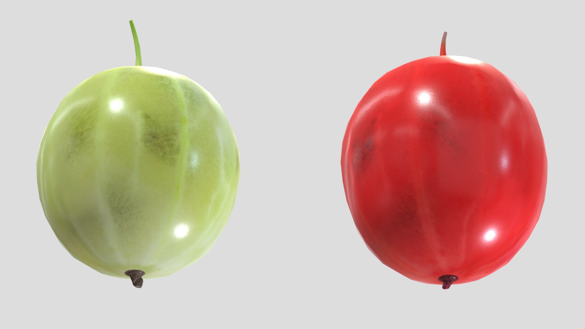3D Model Gooseberry Low Poly - TurboSquid 2366238