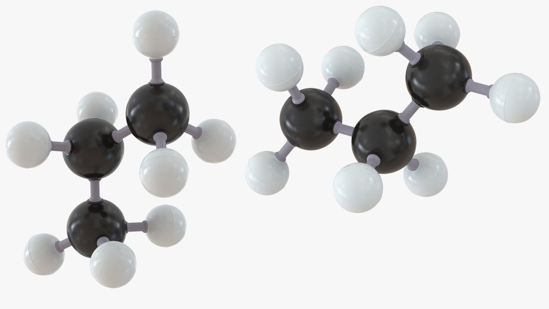 Propane Molecule Structure Model - TurboSquid 2394871