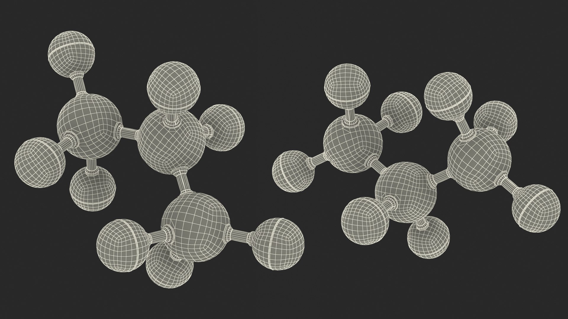Propane Molecule Structure Model - TurboSquid 2394871