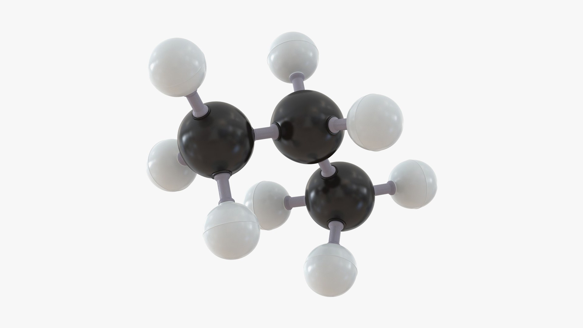 Propane Molecule Structure Model - TurboSquid 2394871