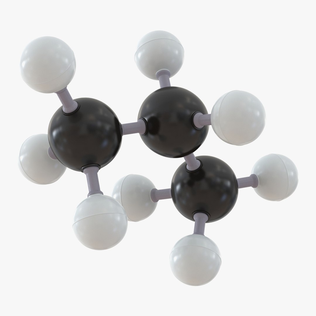 3d propane molecule structure