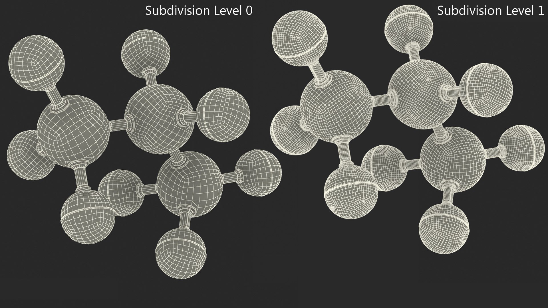 Propane Molecule Structure Model - TurboSquid 2394871