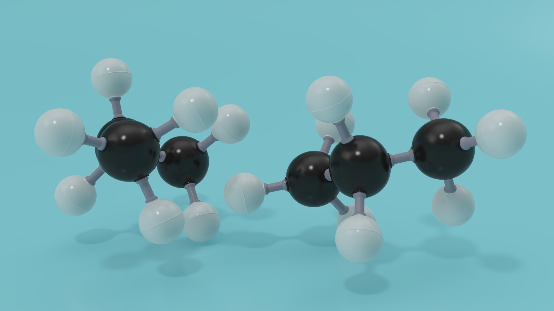 Propane Molecule Structure Model - TurboSquid 2394871