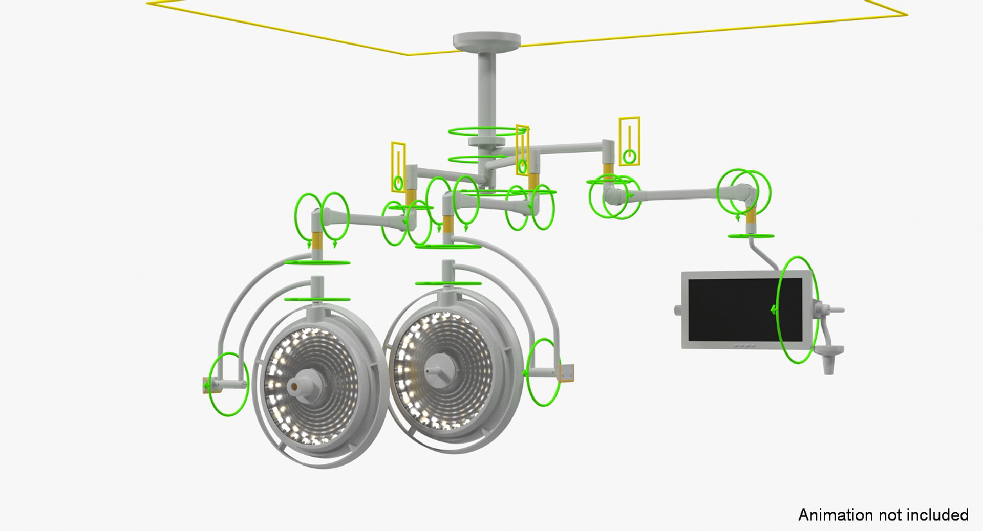 Arm Surgical Light Monitor 3D Model - TurboSquid 1358001