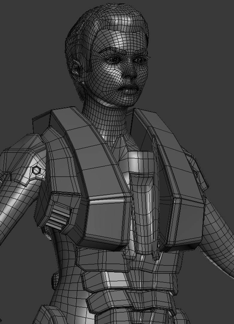 Female Soldier 3d Max