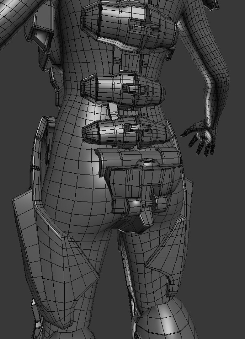 Female Soldier 3d Max
