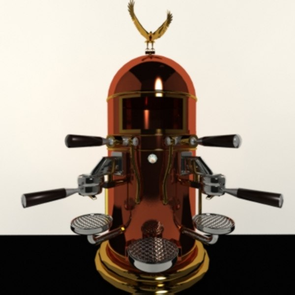 3d espresso machine model