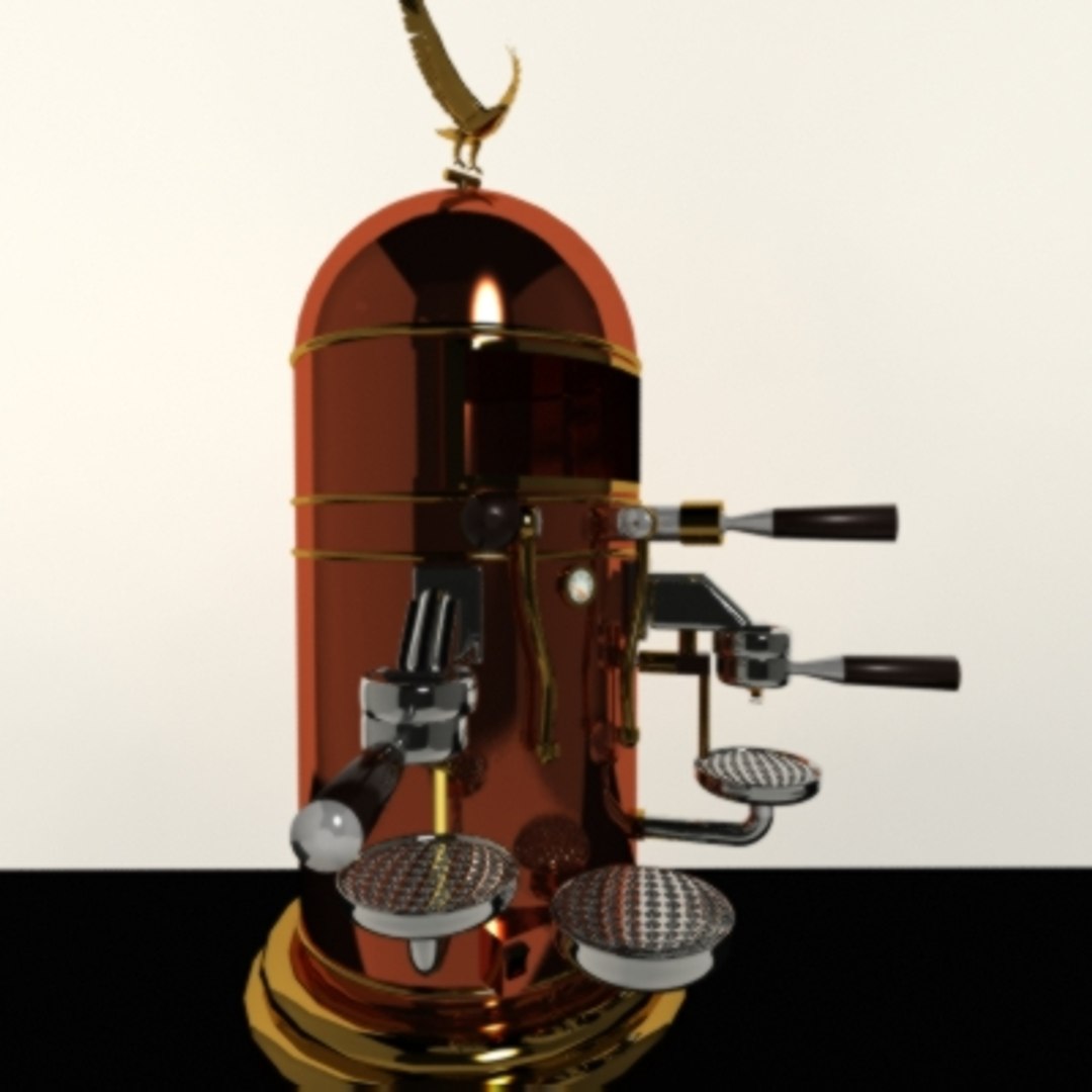 3d espresso machine model