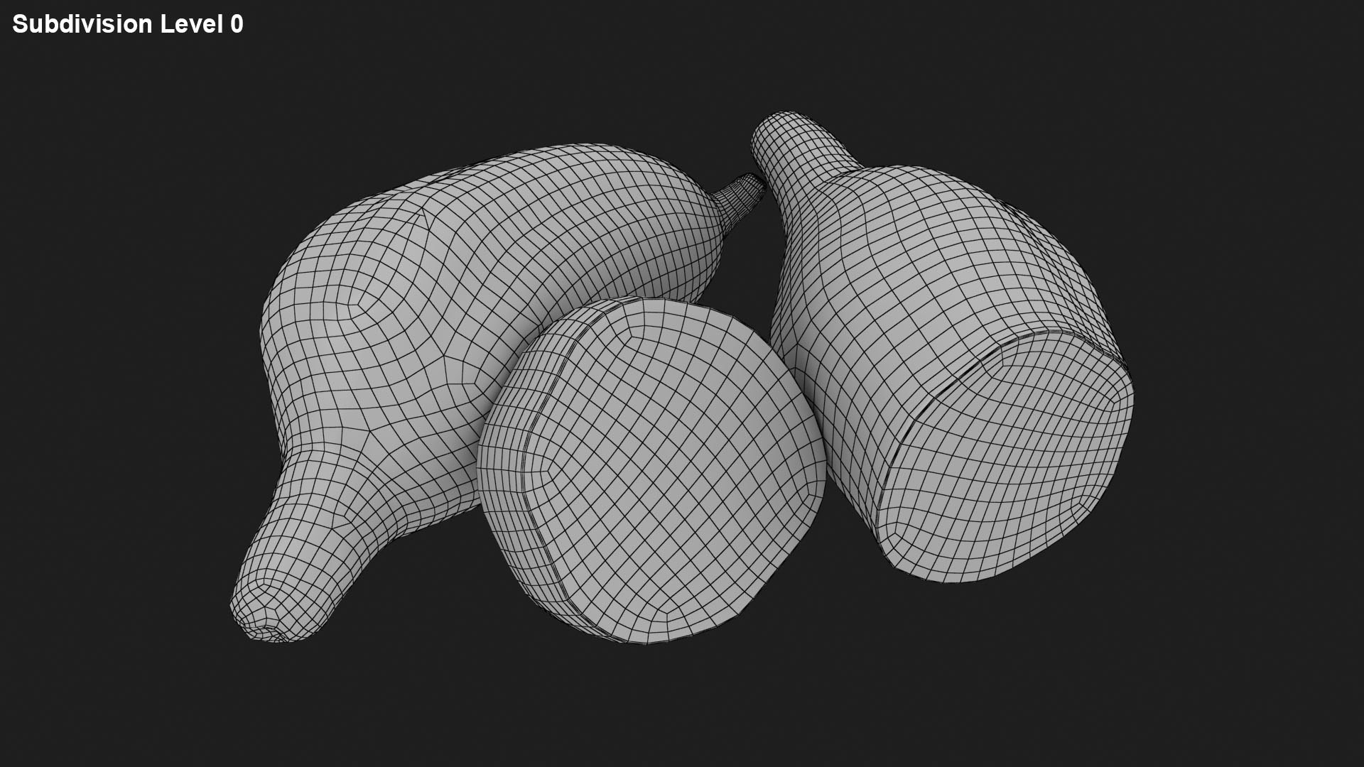 3D Sweet Potatoes model - TurboSquid 2117286